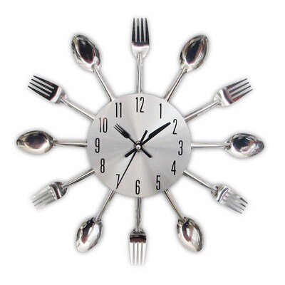 Hot Sale Metal Kitchen Wall Clock Creative Quartz Wall Art C