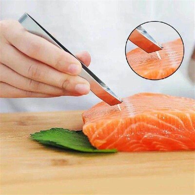 Fish Bone Tweezers Hair Pliers Pin Bone Removal Tool For