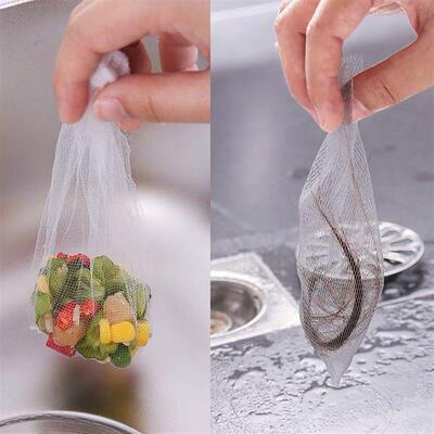 100-pack Disposable Kitchen Sink Strainer Garbage Filter Net