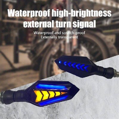 Double Side Flowing Motorcycles Turn Signals Light For