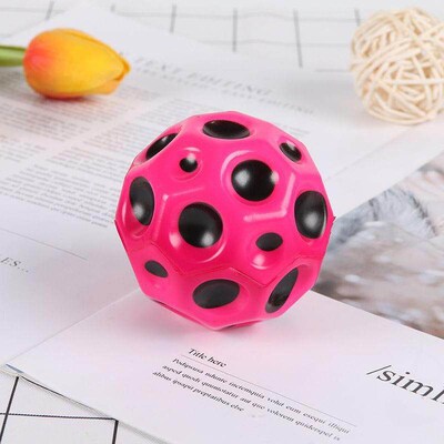 Wrist elastic ball with rope, pitted ball, moonstone stress-