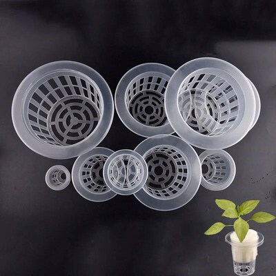 10Pcs Hydroponic Soilless Mesh Net Basket Plant Grow Nursery