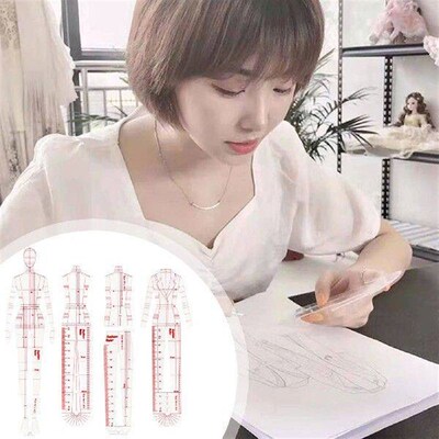 Body Design Clear Fashion Design Ruler Acrylic Construction