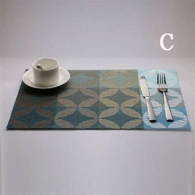 5pcs/set pvc placemat dining table mats set de table bowl