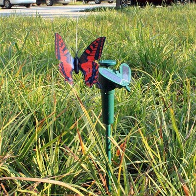 Simulation Solar Butterfly Indoor Outdoor Auto Flying Bird