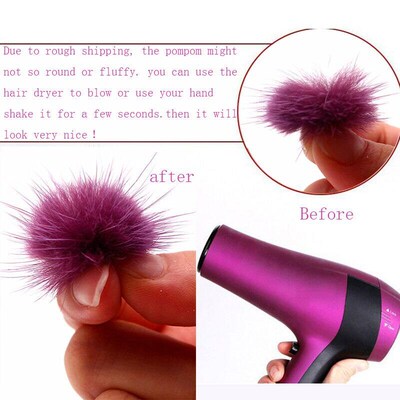 Mink Pompom 25mm 30mm 40mm Fur Balls DIY Pompon for Sewing o