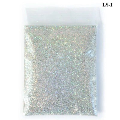 10g/Pack Nail Art Holographic Glitter Powder 0.2mm Laser Fin