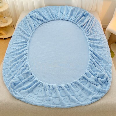 One-piece Anti-slip Thickened ral Fleece Bed Sheet ver Simmo