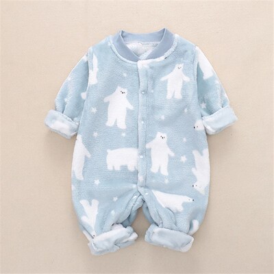 Autumn & Winter Newborn Baby Clothes Dinosaur Print Baby Boy