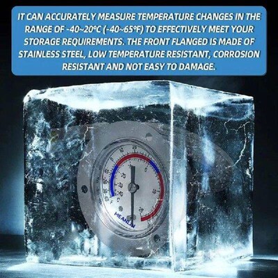 VEHO-Vapor Capillary Refrigeration Thermometer,2 Inch Dial,