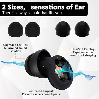Ear Plugs for Sleeping 35dB Noise Cancelling Silicone EarPlu
