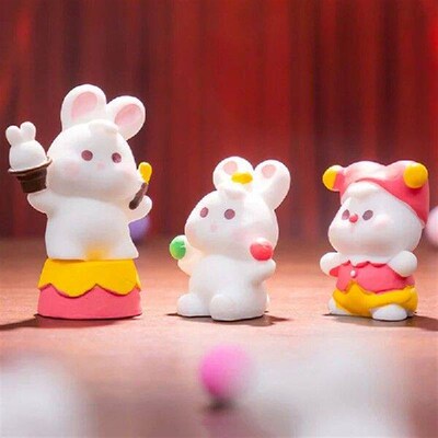 Cartoon Cute Kawaii Circus Bunny Landscape Decoration DIY