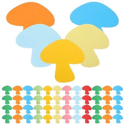 Decorations Arrangement Paper Cut Mushroom Shape Cutouts