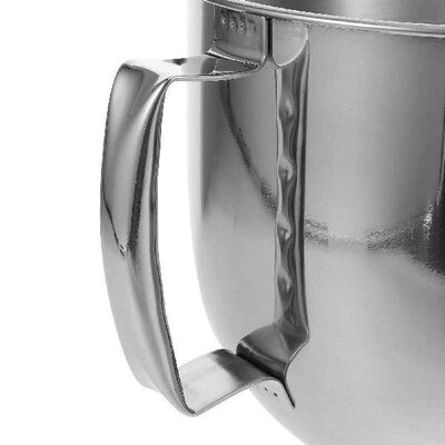 Huge Chef Mixing Bowl 5QT Stainless Steel Deepened Easy