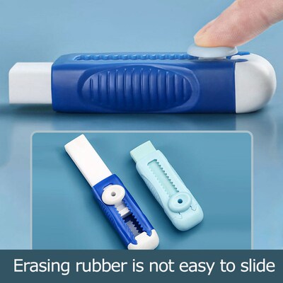 Colored Push Pull Erasers Sliding Retractable Rubber Pencil