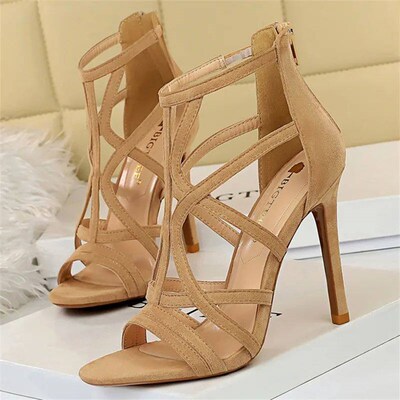 Women Gladiator Heels Sandals Fetish 11cm High Heels Boots