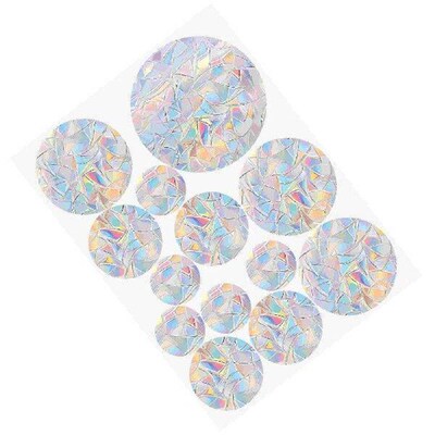 3 Sets of Glass Window Sticker Anticollision Window Cling