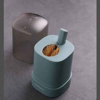 Automatic Pop-Up Toothpick Holder Container Portable Kitchen