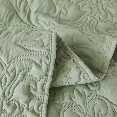 In Stock Water-washed tton Bed ver Three-piece Quilted Quilt