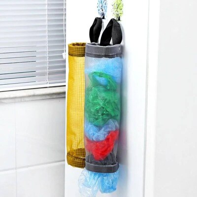 Home Grocery Bag Holder Wall Mount Plastic Bag Holder Dispen