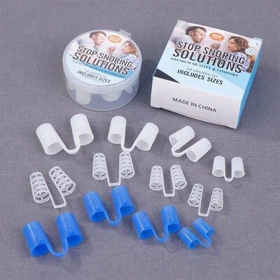 4/8Pcs Silicone Anti Snore Nasal Dilators Apnea Aid Snoring