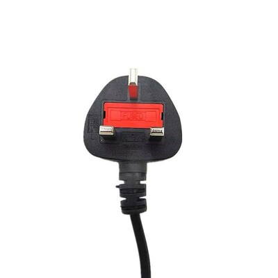 1.5M UK British 3-prong to Figure 8 C7 Right Angled Singapor