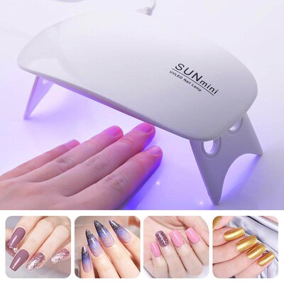 6W Nail Dryer Mini LED Uv Lamp Portable Gel Lamp Professiona