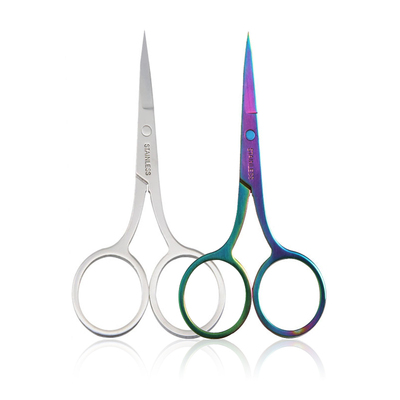 1Pcs Chameleon Pointed Eyebrow Scissor Makeup Eyelash Trimme