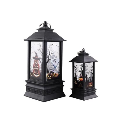 Halloween simulation flame small oil lamp decoration props