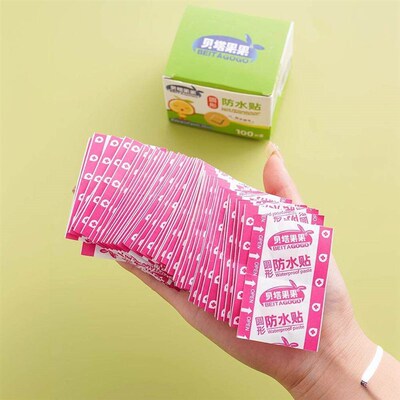 Small waterproof bandages for stopping bleeding and allowing