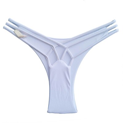 European Highwaisted Bikini Bottom Cheeky Style Swimwear for