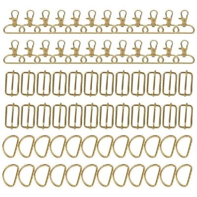 72x/Set Swivels Carabiner Keychain D Rings Carabiner Hook