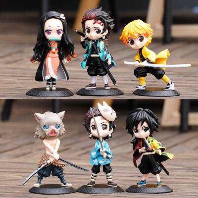 1/6pcs Anime Figure Demon Slayer Q Posket  Kimetsu No Yaiba
