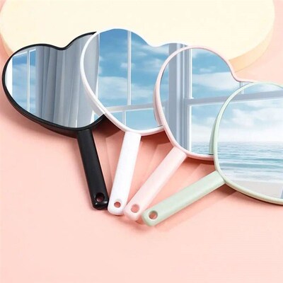 Cute Love Makeup Mirror Sweet Girl Style Fashion Handheld Ma