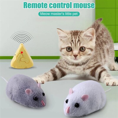 Electronic Remote Control Mouse Toys For Cats Toy Interactiv