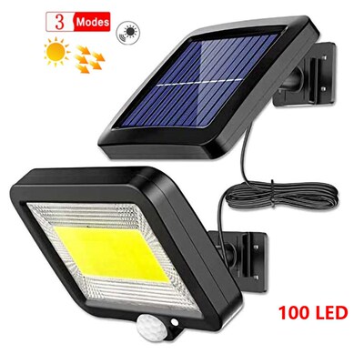 LED Solar Wall Light Waterproof PIR Motion Sensor Lamps 3 Mo