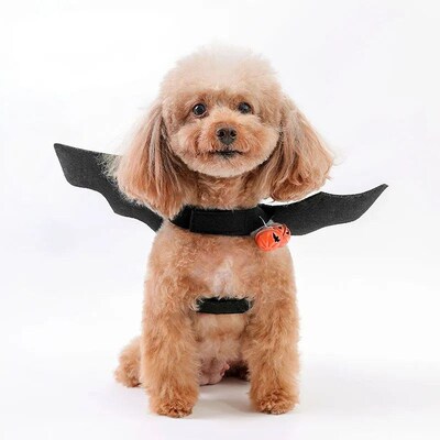 Pet Cat Costume Bat Wings Funny Pet Cosplay Prop Dog Hallowe