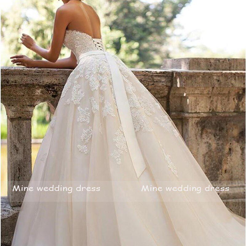 Glamorous Sweetheart Neck Wedding Dress Vestidos de Novia 20