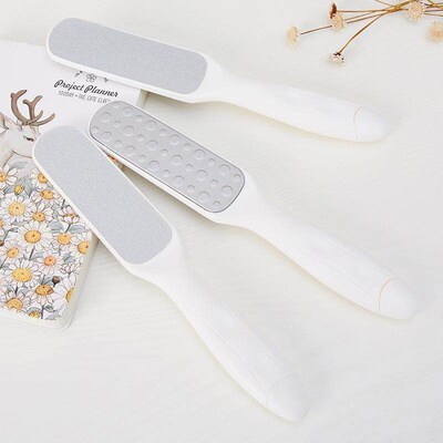 Two-sided foot file for removing dead skin and calluses, sui