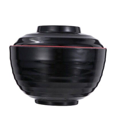 2 Pcs Japanese Ramen Bowl Noodles Imitation Porcelain Soup