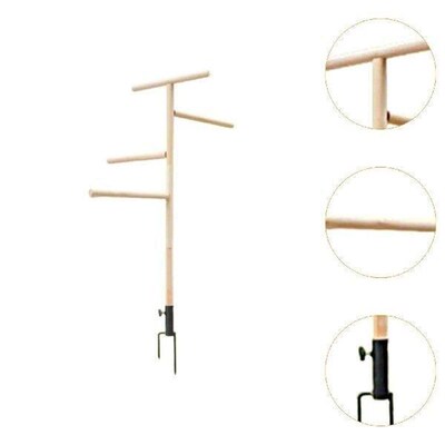 Bird Perch Stand Parrot Perch Coop Accessories Wooden Chick