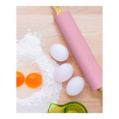 EHZ Rolling Pin 18.9 Inch Stainless Steel Silicone Roller Wh