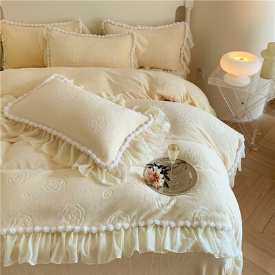 4pc bedsheet set bed sheet quilt blanket duvet cover sets