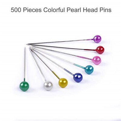 500pcs Sewing Pins 36mm Head Pins Quilting Pins in Plastic S
