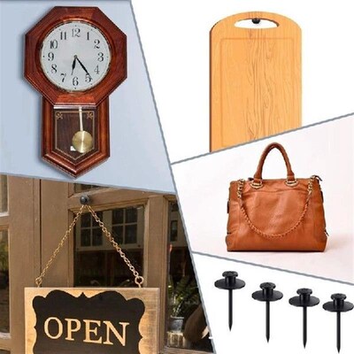 50 Pcs Double Headed Picture Hangers Nails Thumb Tacks
