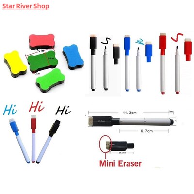 Flexible Magnetic Whiteboard Fridge Magnets Dry WIPE White