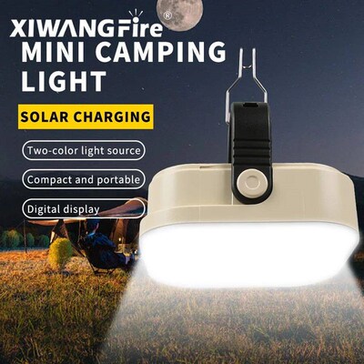 Mini LED Camping Light, USB Rechargeable Portable Tent Light
