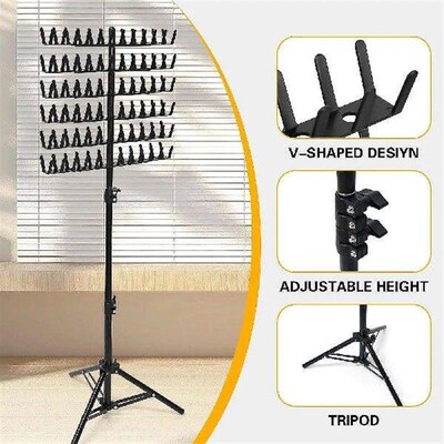 Braiding Hair Rack,Standing Hair Extension Holder,144 Pegs
