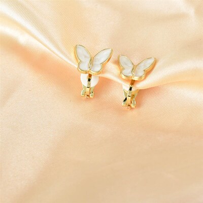 Korea Style Butterfly Clip On Earrings Without Piercing Cute