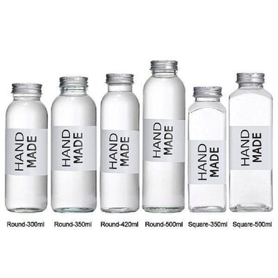 New 300-500ML Water Bottle Round Portable Milk Tea Cup Food